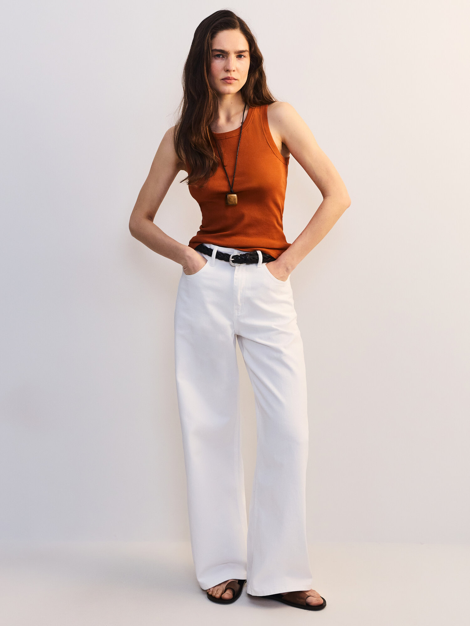 Джинсы широкие 