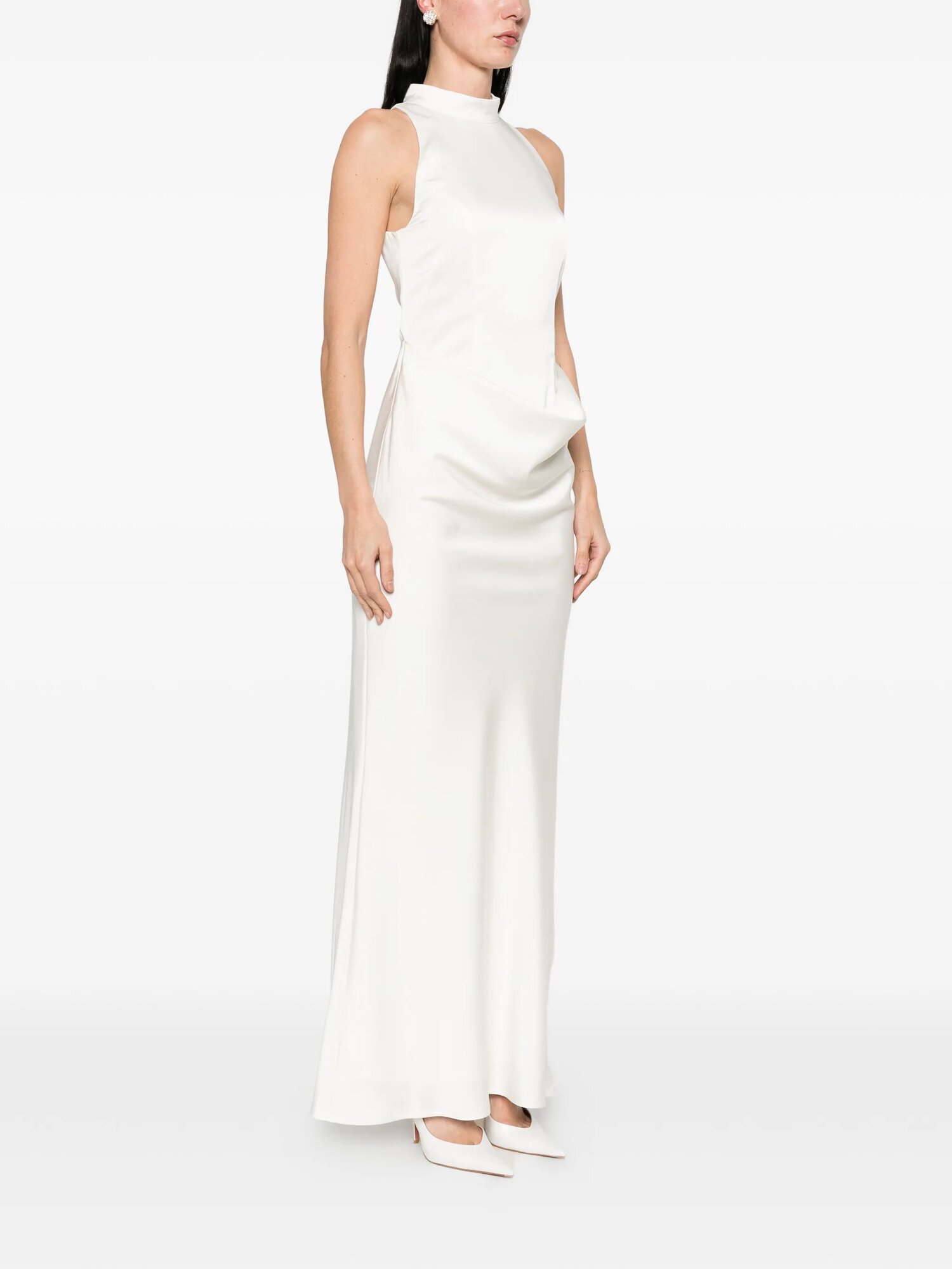 Платье ROTATE High-neck maxi dress, размер 44, разноцветный — фото 1