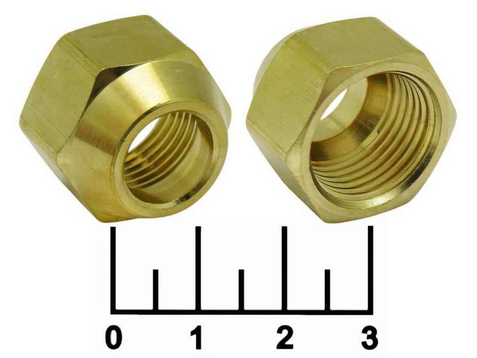 Гайка для трубки кондиционера под трубу 1/2 бронзовая (010157(D1))