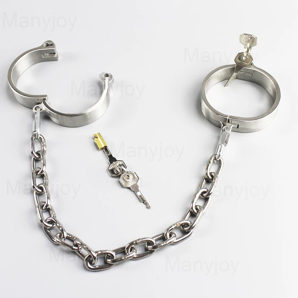 Металлические стальные наручники, манжеты на лодыжку, шейный воротник, шейный TypeB-Male Ankle