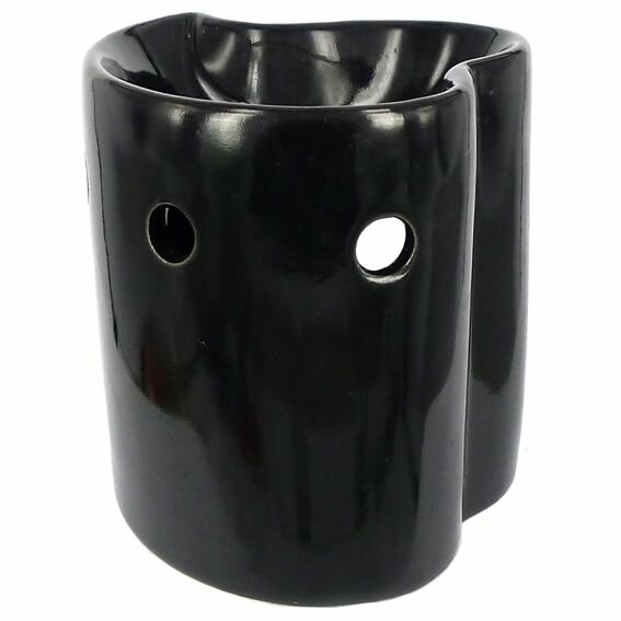 Аромалампа В форме сердца N315-74 чёрная (керамика, 9 см.), 1 шт.