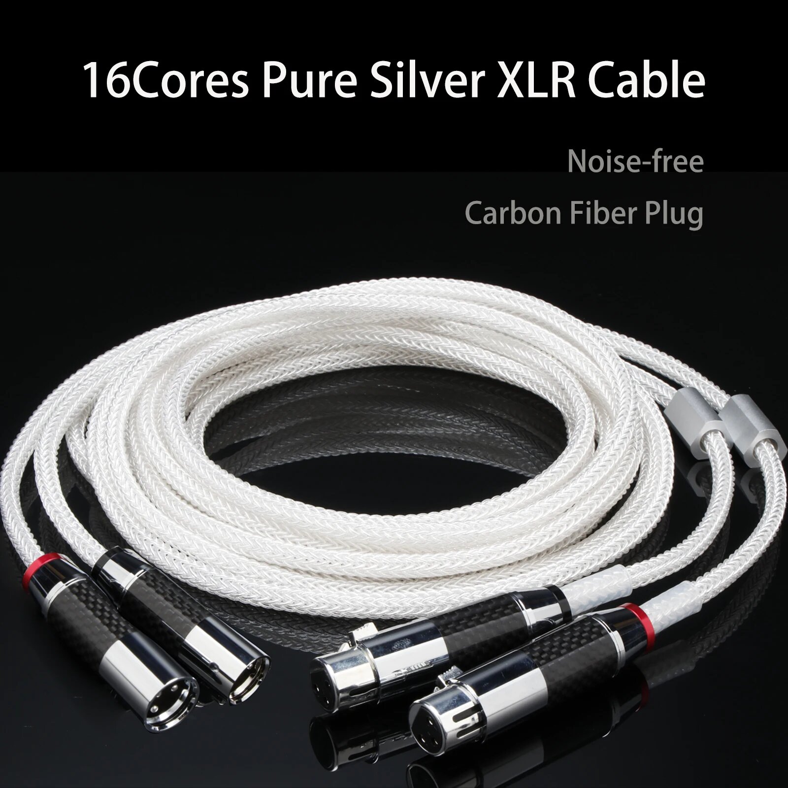 Preffair Кабели XLR и RCA из серебра для динамиков XLR to XLR Cable 460, 2 м