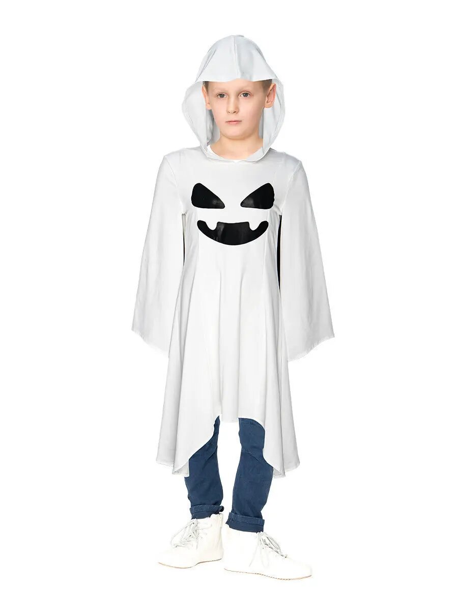 Костюм зомби для детей и взрослых Белый, XL, White Ghost Cloak Ch
