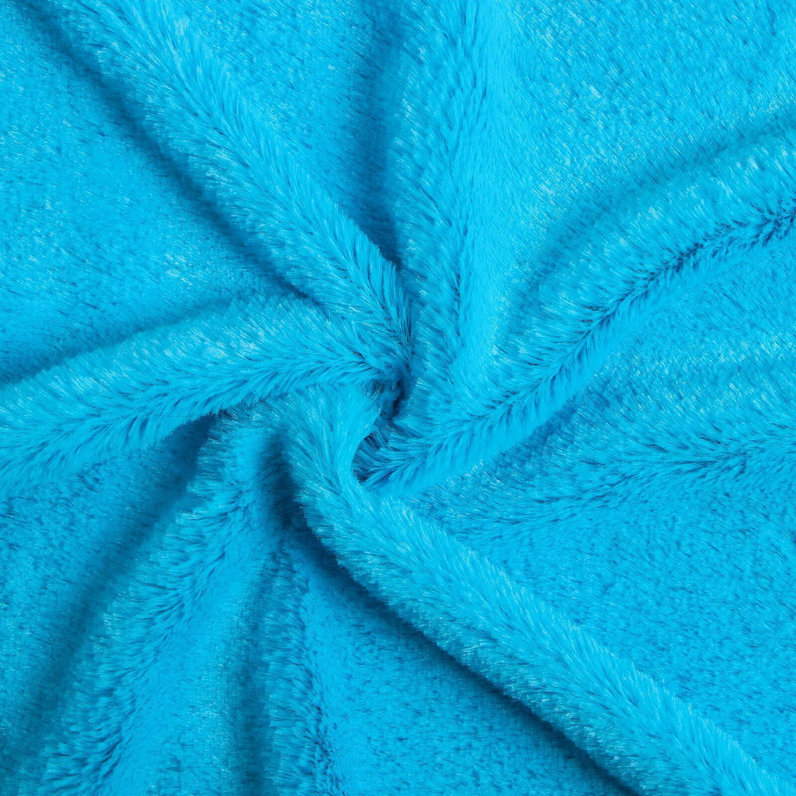 Ткань для рукоделия, мех, голубая, лоскут 50x50 см, вид комплектующих: ткань