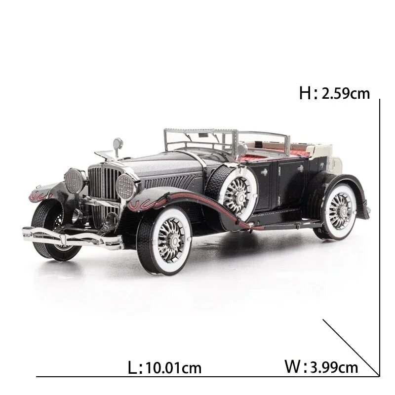 Модель автомобиля Duesenberg 1935, 10.01 x 3.99 x 2.59 см