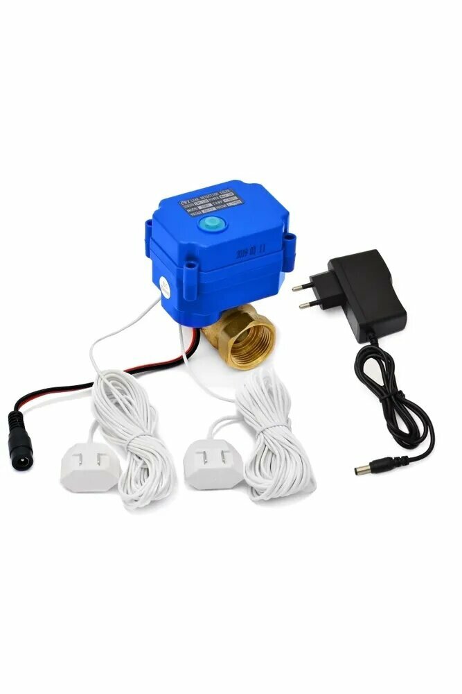 Мини-система защиты от протечек воды ARMAControl -3, один шаровый кран Ду15, G 1/2 с 2 датчиками протечки