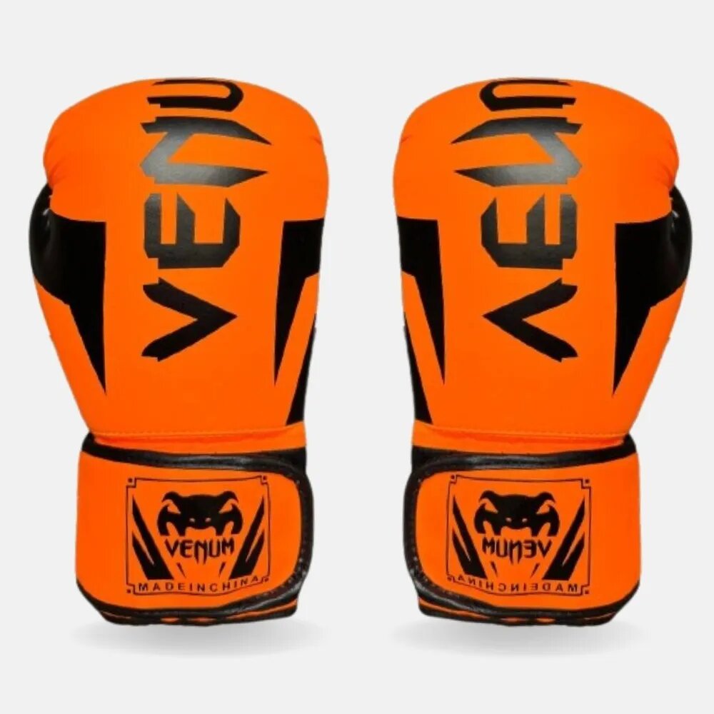 Venum Перчатки боксерские Black/Gold 10/12/14/16 oz для тренировок из синтетической кожи — фото 1