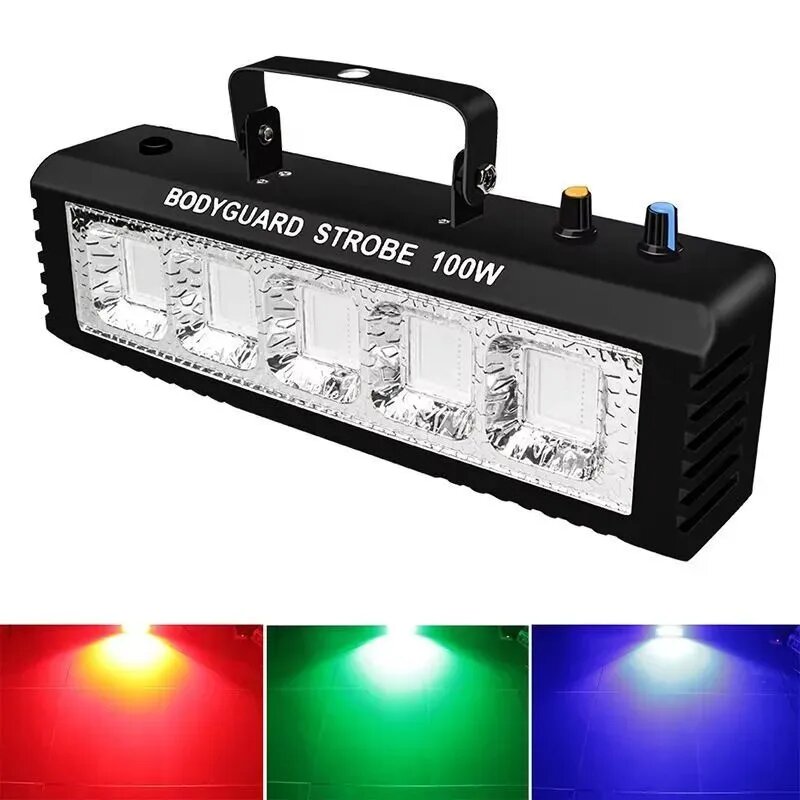 Стробоскоп Для Дискотеки BODYGUARD STROBE 100W Светодиодный с разноцветными эффектами — фото 1