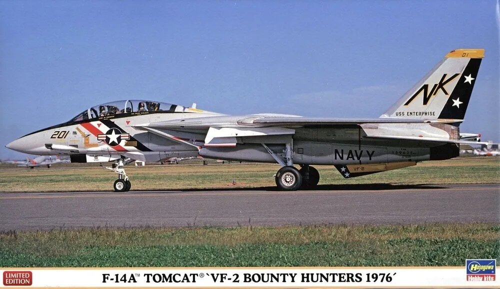 Hasegawa HA02491 1/72 F-14A Tomcat VF-2 Bounty Hunters 1976 Набор моделей самолетов