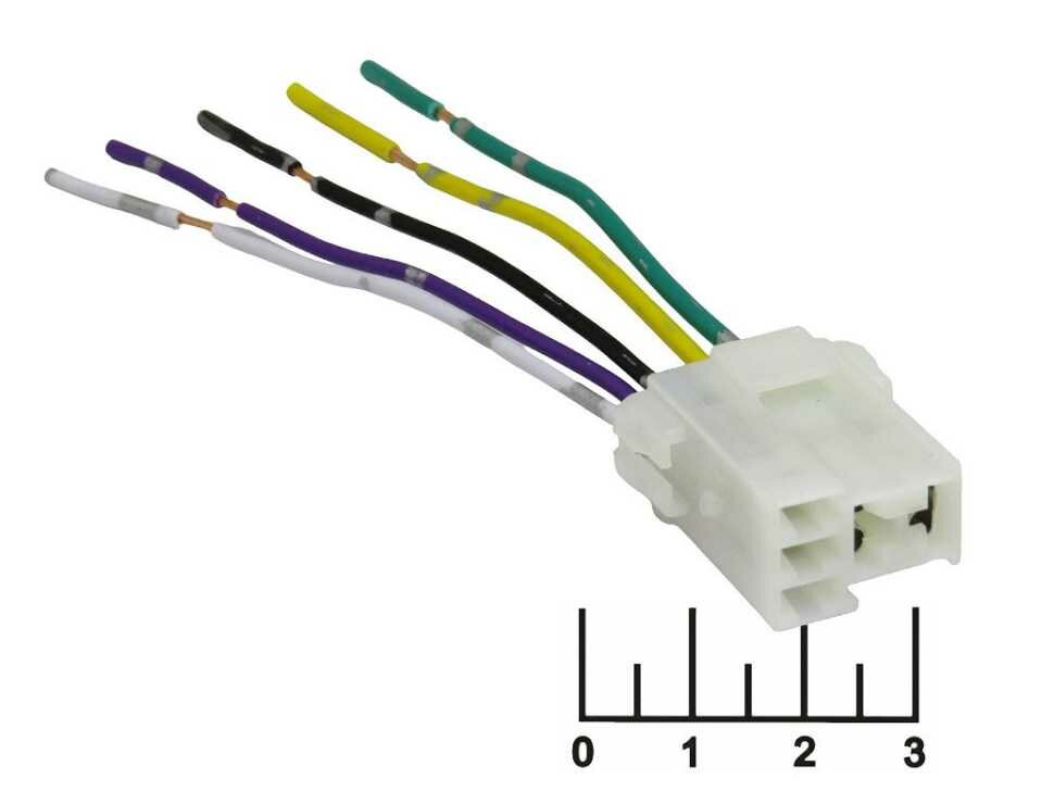 Розетка для реле на проводе 5pin 10см 871
