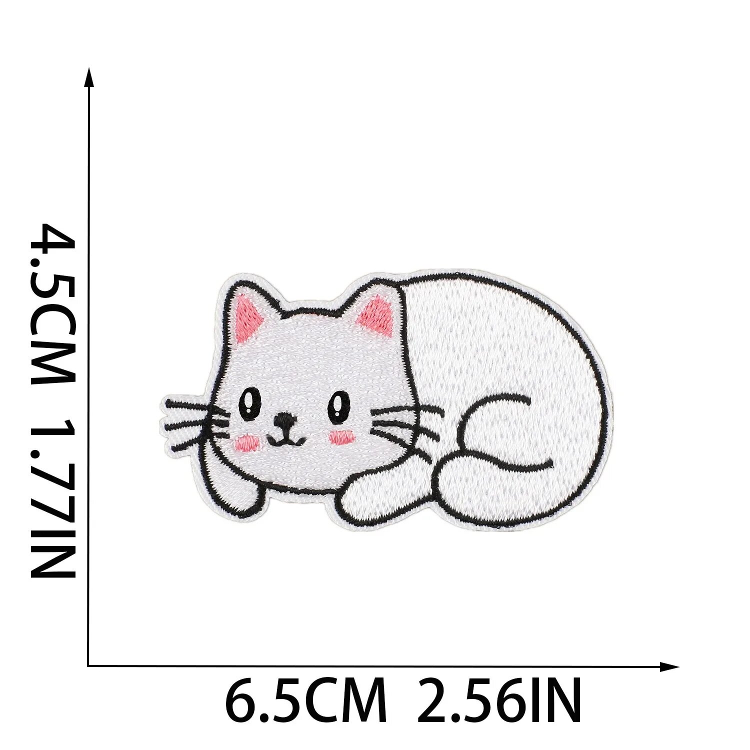 Вышитые аппликации кошки Kawaii Kitty