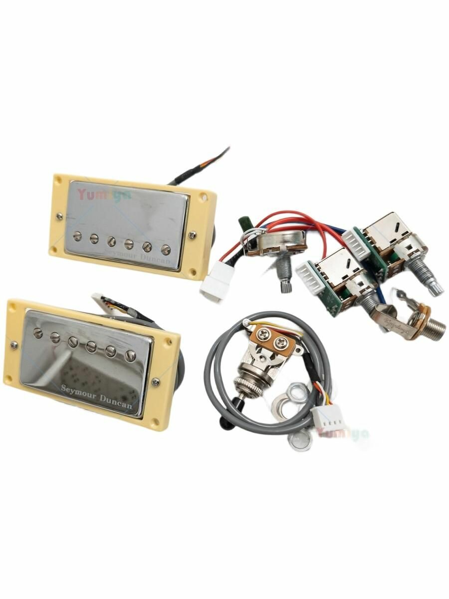 Звукосниматели Seymour Duncan Guitar Humbucker SH1n SH4 4C Zebra/Черный/Белый/хром 2V1T/2V2T Двухтактный жгут проводов