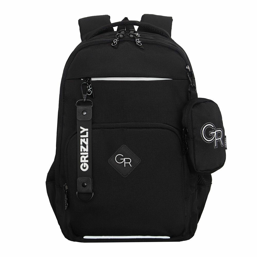 Рюкзак школьный GRIZZLY 40*28*15,5см, с кошельком для мелочи, анатомическая спинка(RB-559-1)