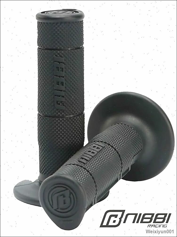 Грипсы (Ручки руля) для мотоцикла, питбайка, скутера, мопеда NIBBI Racing (черные)