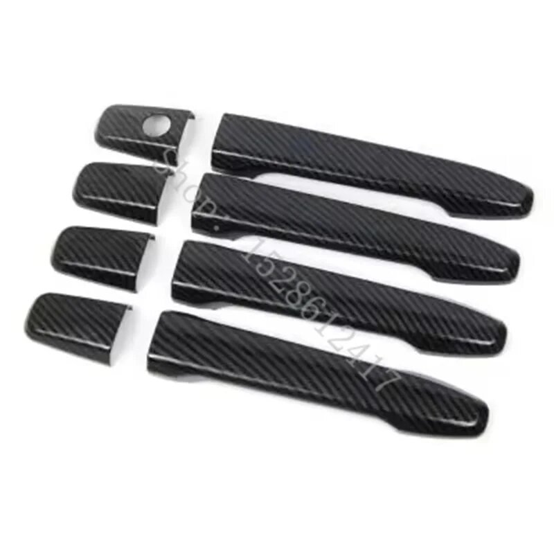 Для Mitsubishi Outlander 2008 2009 2010 ~ 2020 ABS дверная ручка чаша дверная Carbon fiber pattern