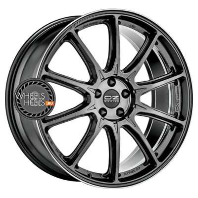 Диск автомобильный литой OZ Hyper XT HLT 21x9 5x112 et37 dia79 Star Graphite Diamond Lip