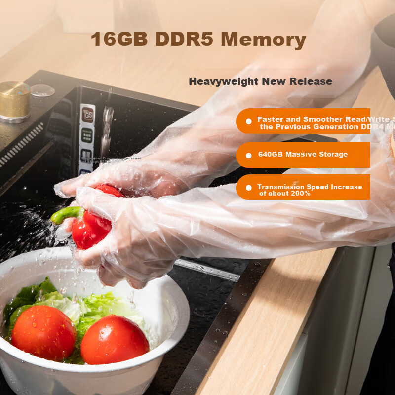 Одноразовые перчатки Temeiju для кухни 60 см, водонепроницаемые, устойчивые к маслу, 30 шт. с эластичным запястьем