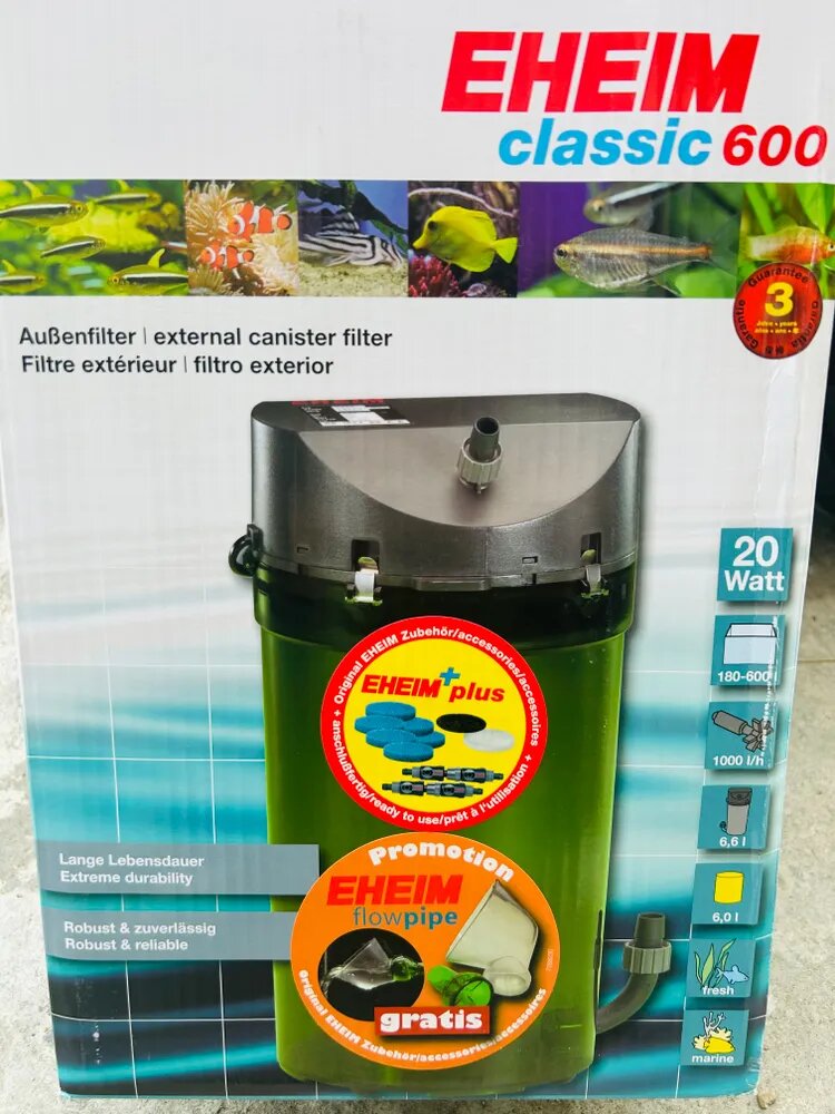 Фильтр для аквариума внешний Eheim Classic 600 1000 л/ч