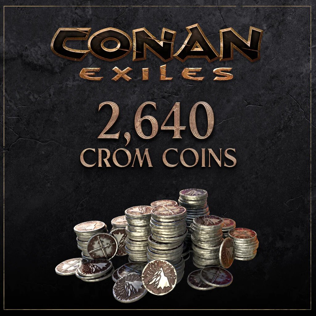 Дополнение Conan Exiles - 2,640 Crom Coins, цифровое издание PlayStation 4, регион Турция / код пополнения баланса