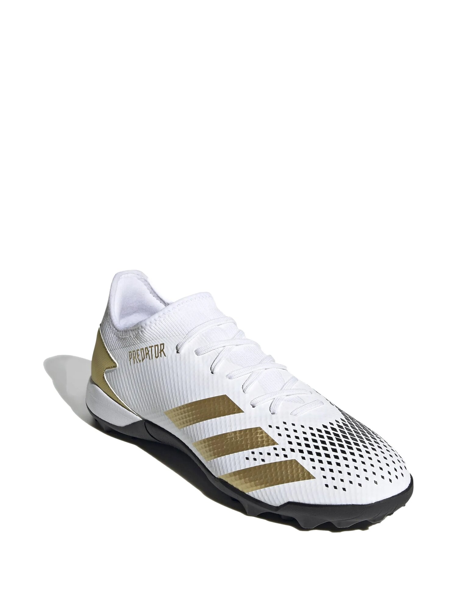 Кроссовки adidas Metallic sneakers, размер 12, бежевый/белый — фото 1