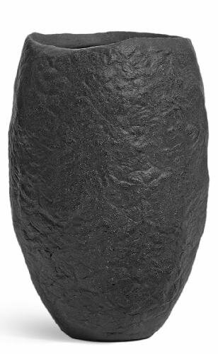 Кашпо TREEZ Effectory Organic Высокая чаша Тёмно-серый камень 55л D39хH58