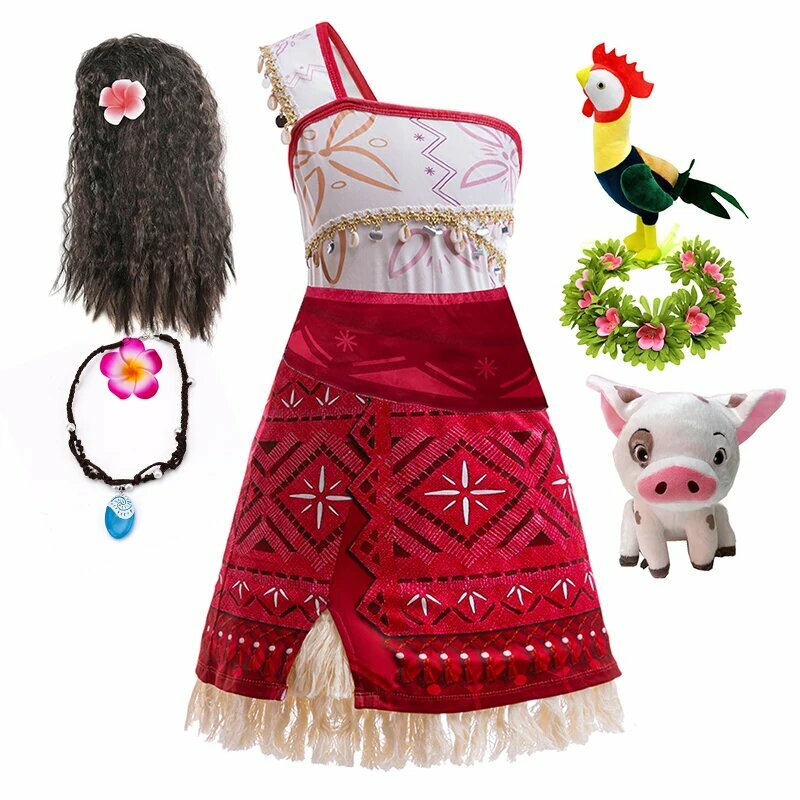 Платье Моана Disney, красный, Size 160(11-12T), Style F
