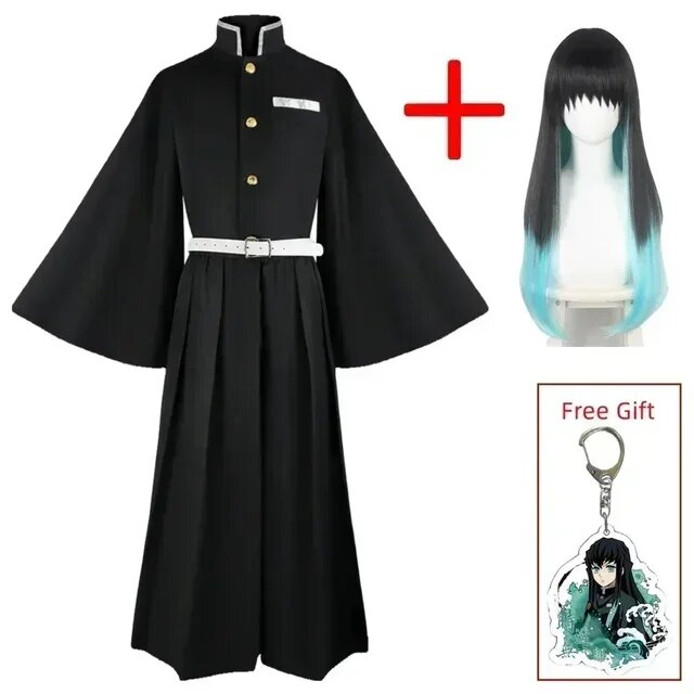 Костюм Аиме Токито Муичиро из "Истребителя Демонов" M, Clothing and wigs