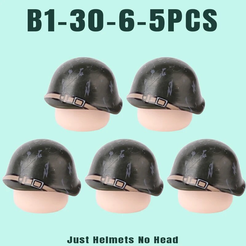 Пластиковые военные шлемы WW2, цвет B1-30-6-5PCS
