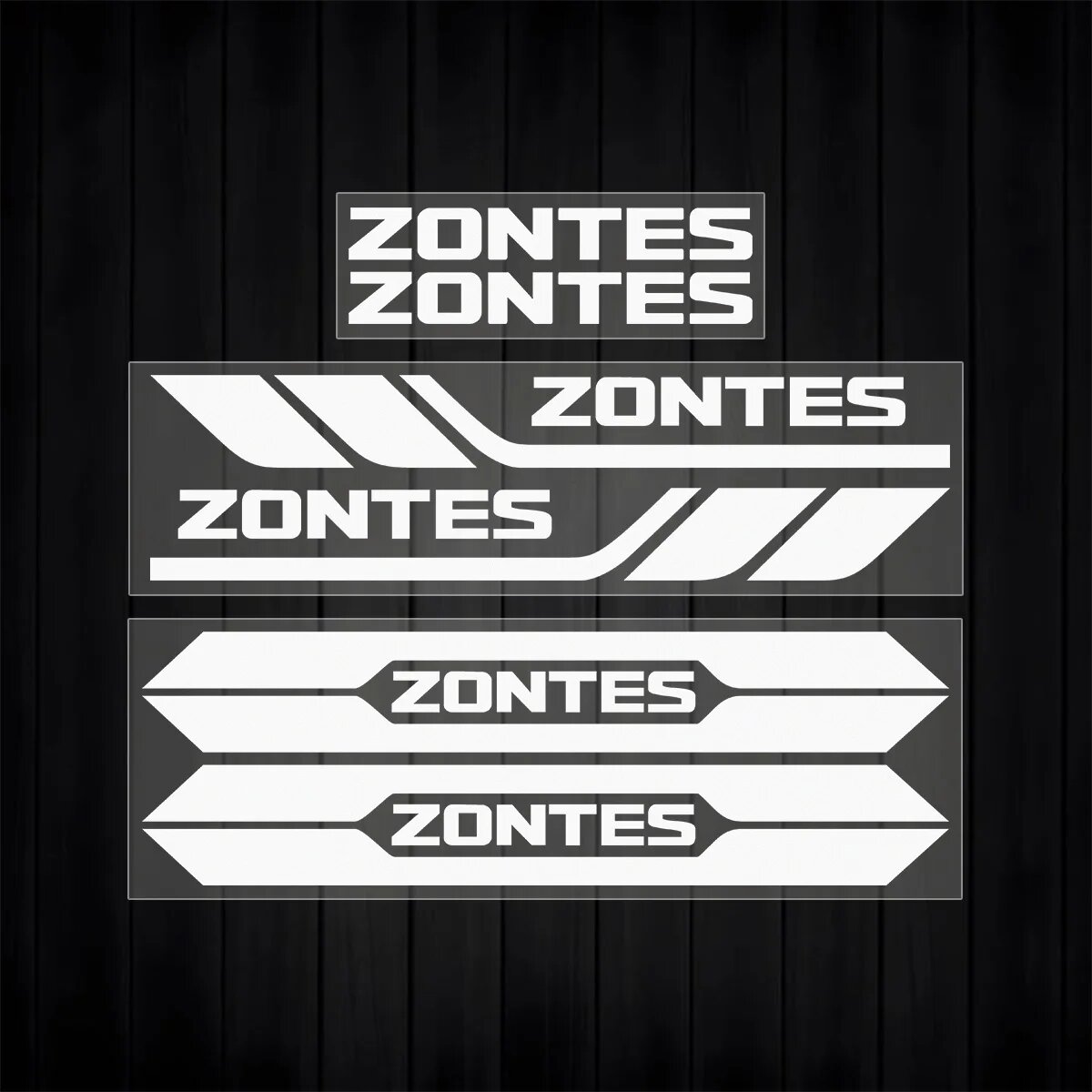 Светоотражающие наклейки ZONTES Silver (6шт)