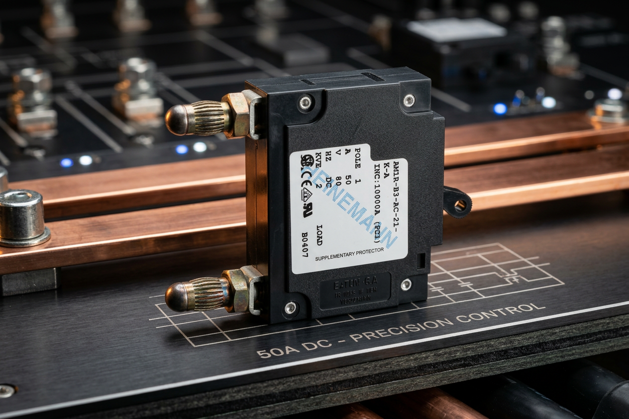 Автоматический выключатель Eaton AM1R-B3-AC-21-K-A-50-2 Heinemann, 1-полюсный, 50 A, 80 B постоянного тока