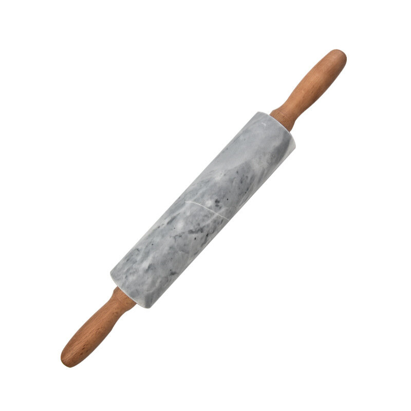 Мраморная скалка для выпечки хлеба, пельменей и теста для пиццы, набор инструментов для ручного раскатывания теста для пельменей.