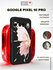 Черный матовый чехол на Google Pixel 10 Pro / Гугл Пиксель 10 Про с принтом Розо...