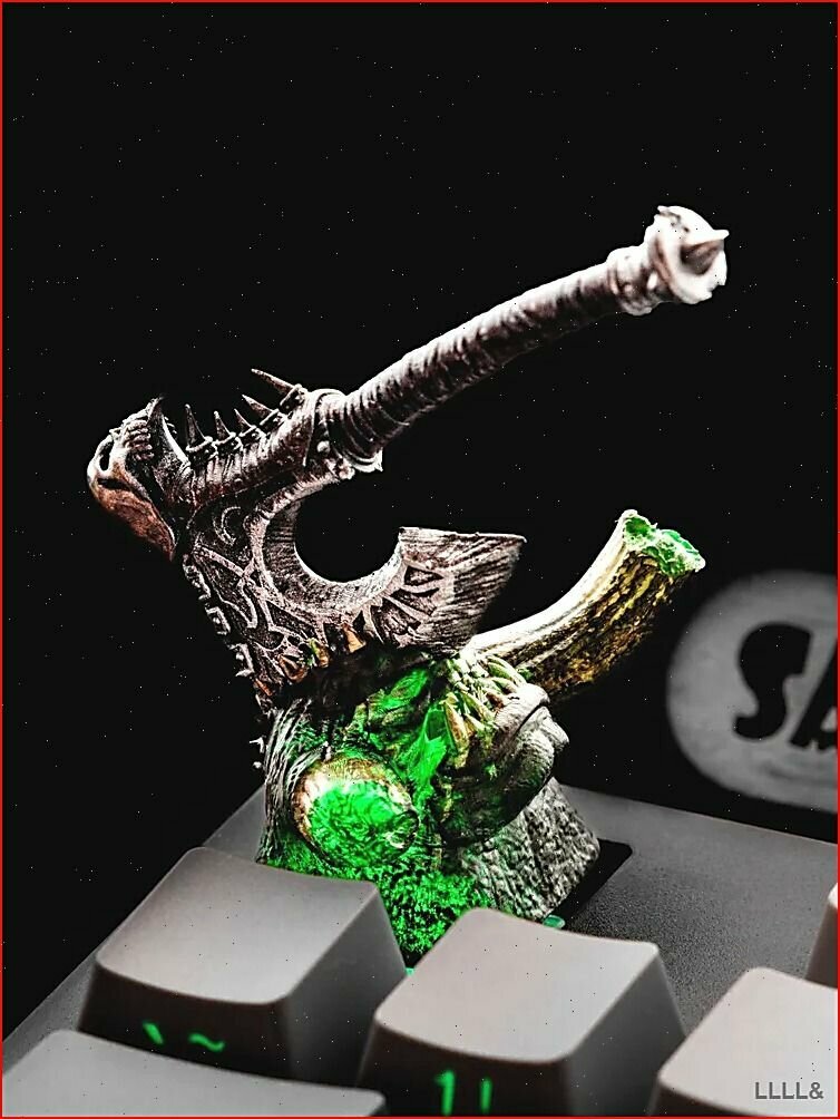 Кейкапы для механической клавиатуры - Ледяной дракон, World of Warcraft Artisan WOW Keycap Esc смола, клей