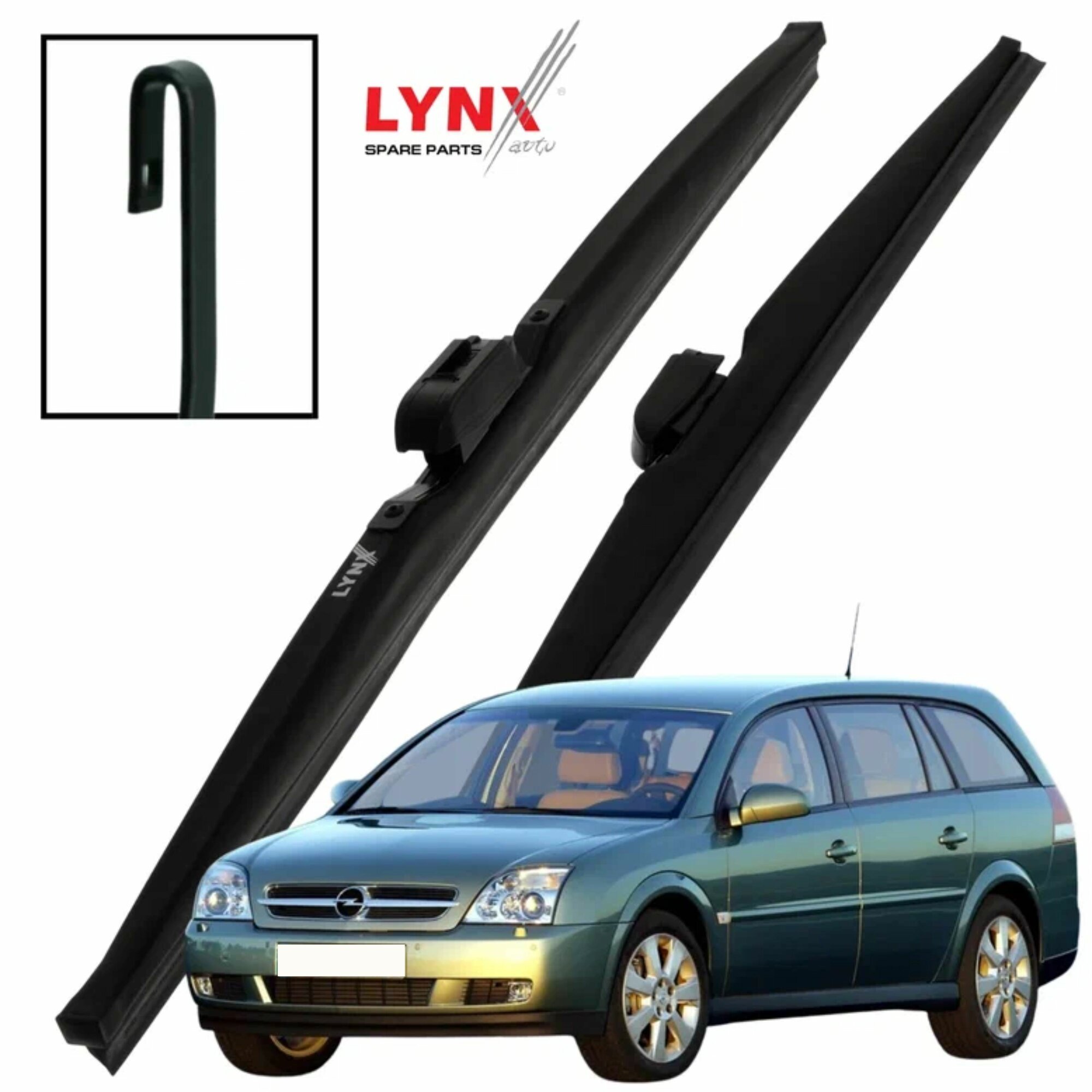 Дворники Opel Vectra C / Опель Вектра универсал 2002 2003 2004 2005 Щетки стеклоочистителя зимние LYNXauto 600мм-480мм к-т 2шт.
