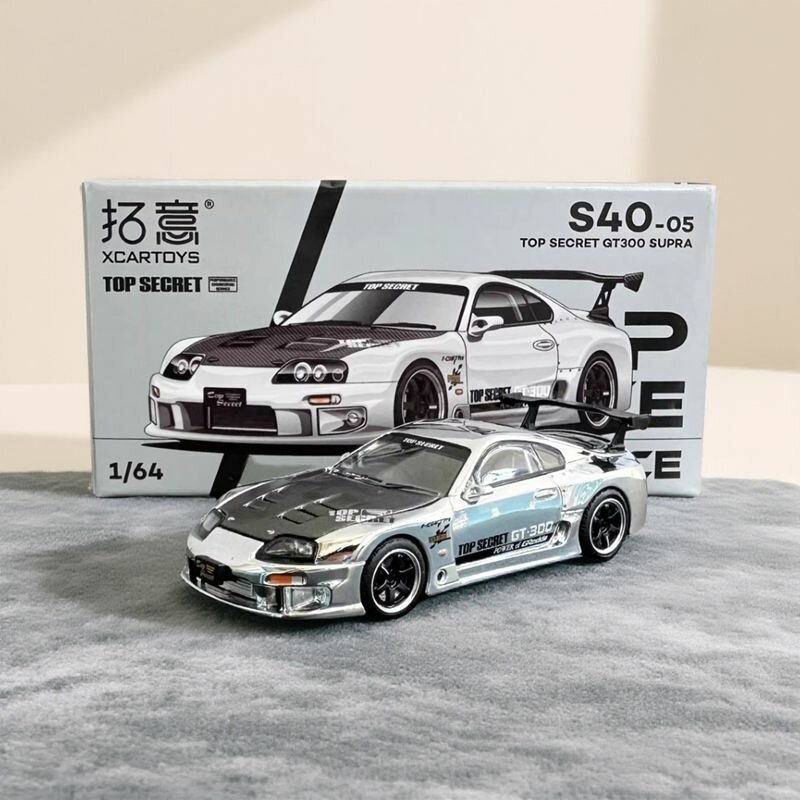 Игрушечная машина PopRace Xcartoys GT300 Supra 1:64 (металлические и пластиковые детали) S40-05#