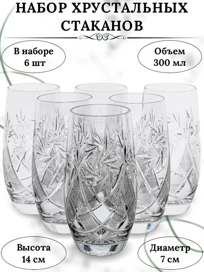 Неман Стеклозавод Рюмка, 300 мл стандартная классическая модель серии — фото 1