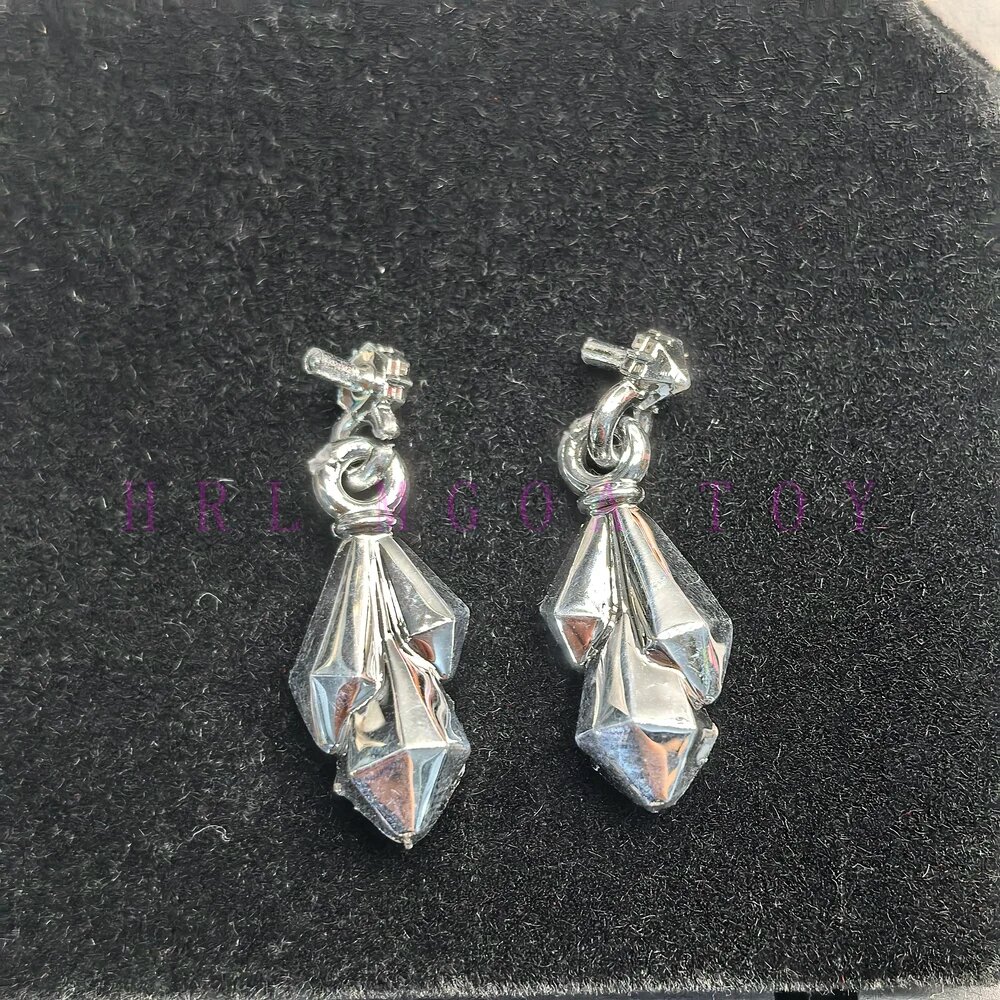 Серебряные серьги-подвески A10