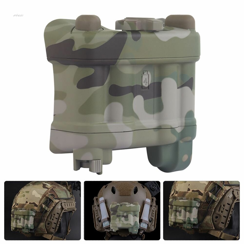 Чехол-симулятор AN/PVS31 для шлема, ABS, 8.5x8.5x3.5 см, бирюзовый