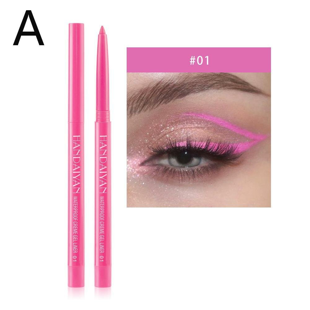 Подводка лайнер для глаз водостойкая цветная, фломастер Color Pen Eye Liner