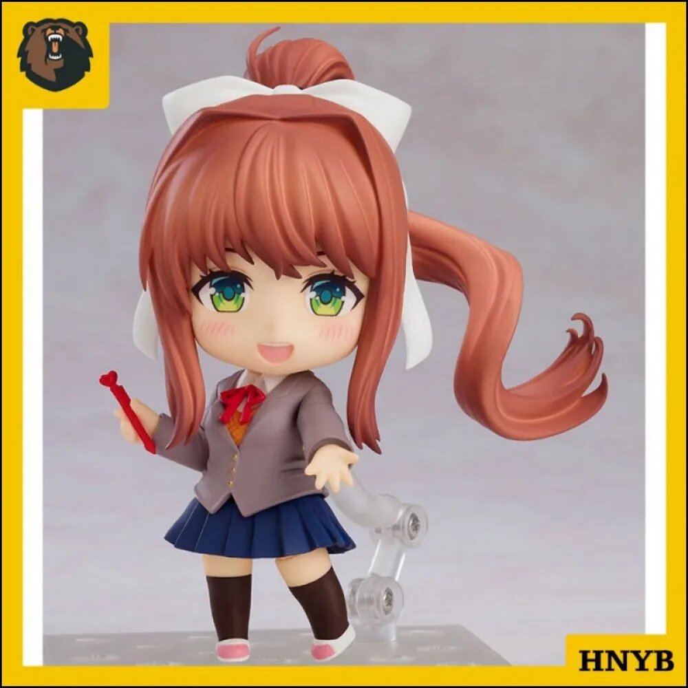 Фигурка Monika из игры Doki Doki Literature Club, высота 10 см, коллекционная модель для фанатов аниме, подарок для девочек — фото 1