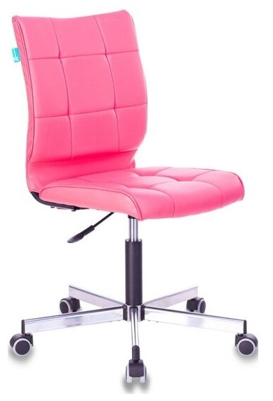 Кресло офисное Бюрократ CH-330M/PINK без подлокотников розовый Lincoln 205 искусственная кожа крестовина металл