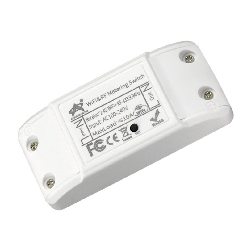 Интеллектуальные Переключатели Двойного Режима 2.4G WiFi 433 МГц RF Контроллер Мониторинга Энергии с Голосовым Управлением для Домашней Автоматизации