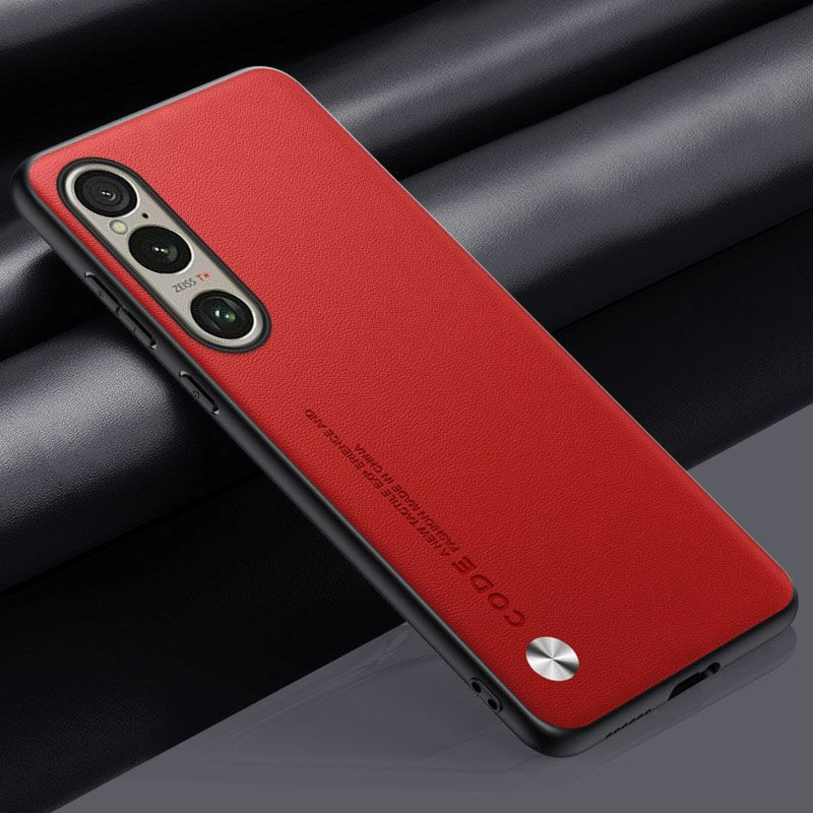 Жесткий чехол MyPads для Sony Xperia 1 VI 2024, красный, тонкий и прочный