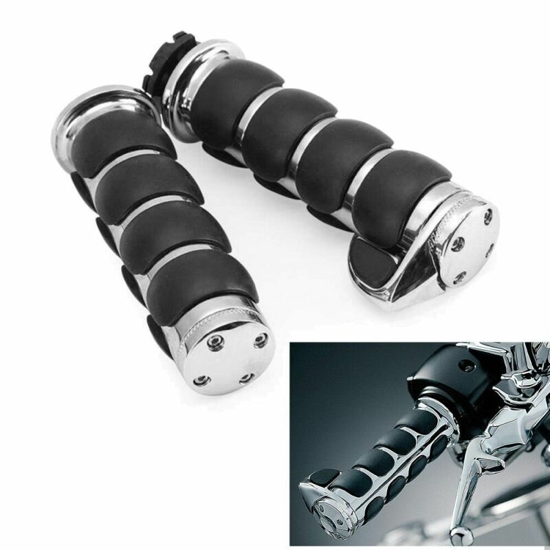 2 шт, мотоциклетные рули, 25-миллиметровые грипсы с силовым захватом для Harley