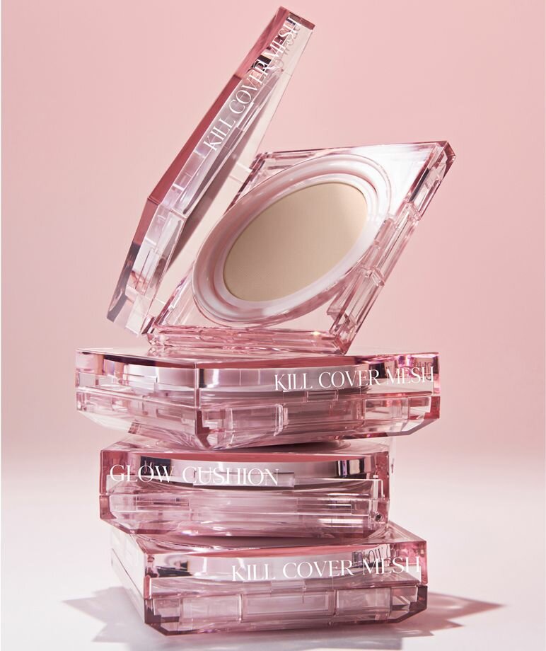 Увлажняющий кушон для сияния CLIO KILL COVER MESH GLOW CUSHION + запасной блок (02 LINGERIE)