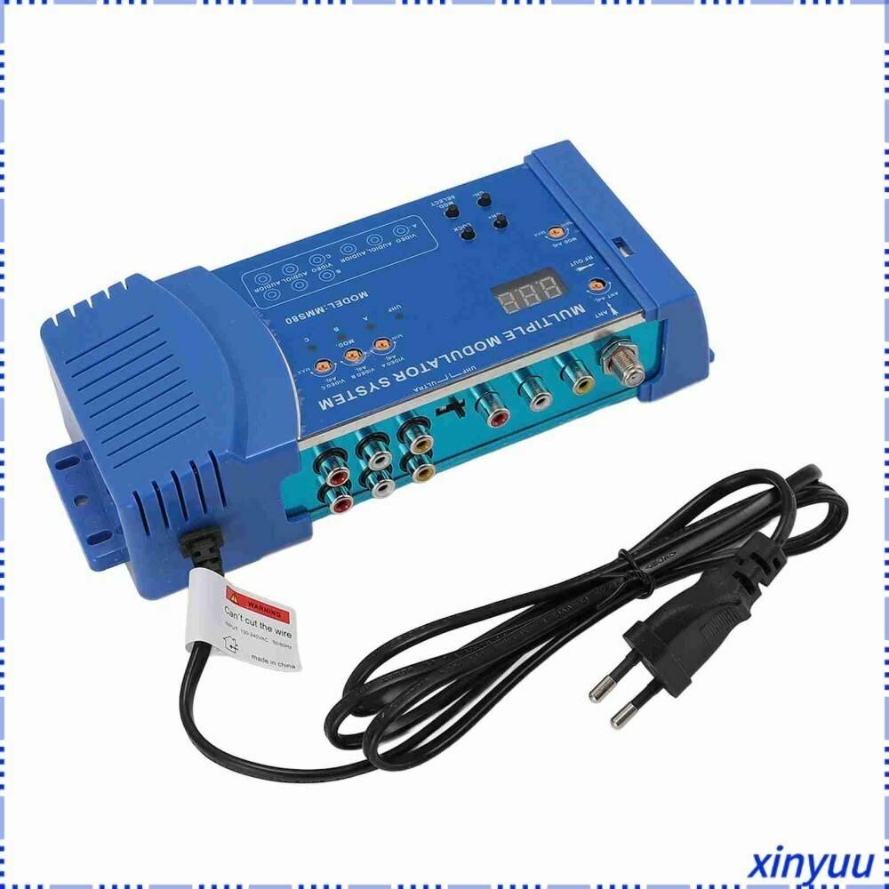 RF Конвертер Модулятор, поддержка до 136 каналов, для развлечений дома Европейские правила