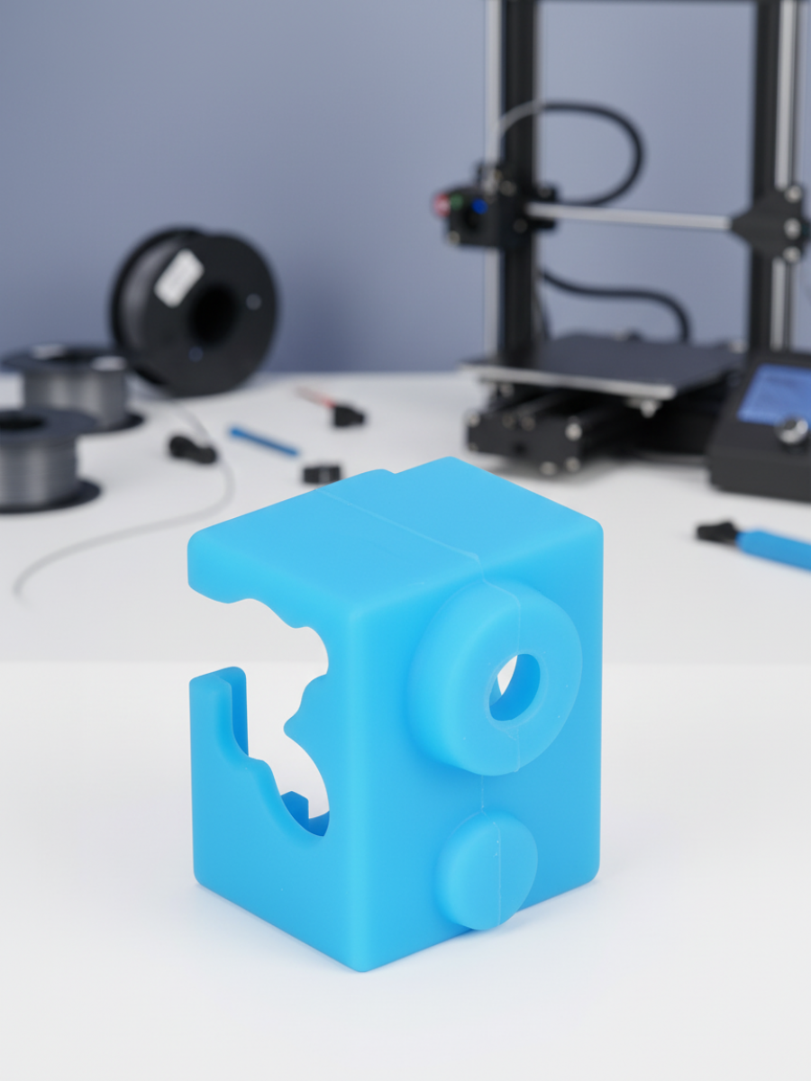 Силиконовый носок для блока E3D V6, чехол, теплоизоляция хотенда для 3D принтера, синий