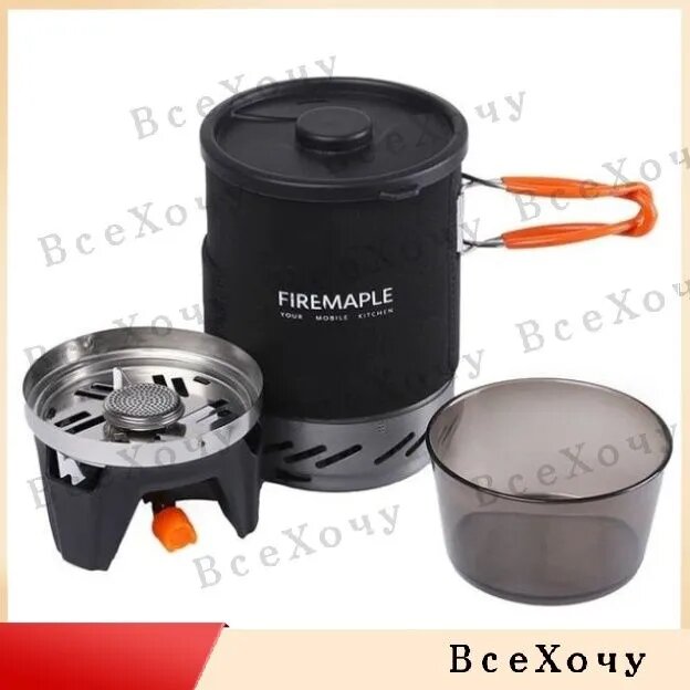 Котелок FireMaple для походов, компактный газовый Burner Set, обогревательная кофеварка для туризма и пикника