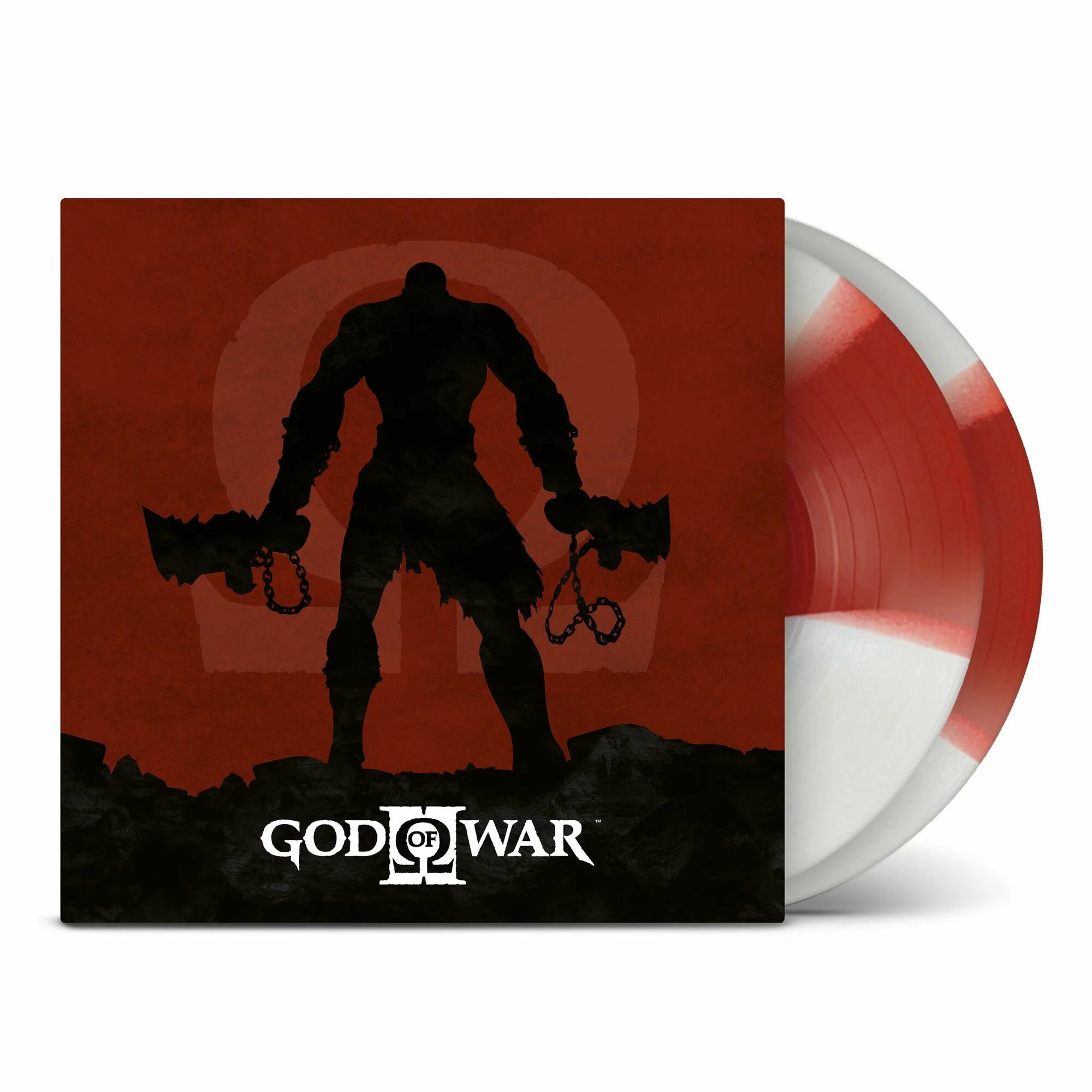 God of War II (2) OST (1000шт в мире, Kratos Red-White Scar USA Limited Soundtrack) Цвет: "Кратос", Ультра-Редкая Виниловая Пластинка из США