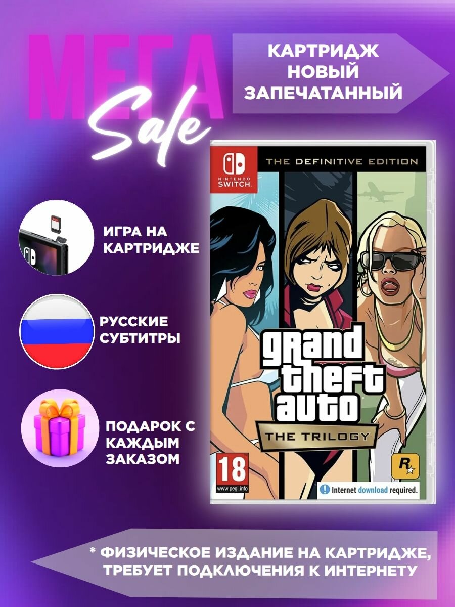 Игра Grand Theft Auto: The Trilogy. The Definitive Edition (SWITCH, Русские субтитры)